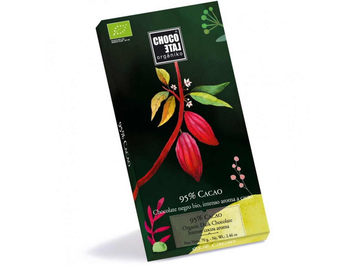 Buy Choco Late Organiko Negro 95% Cacao 70gr. | Campoluz Enoteca
