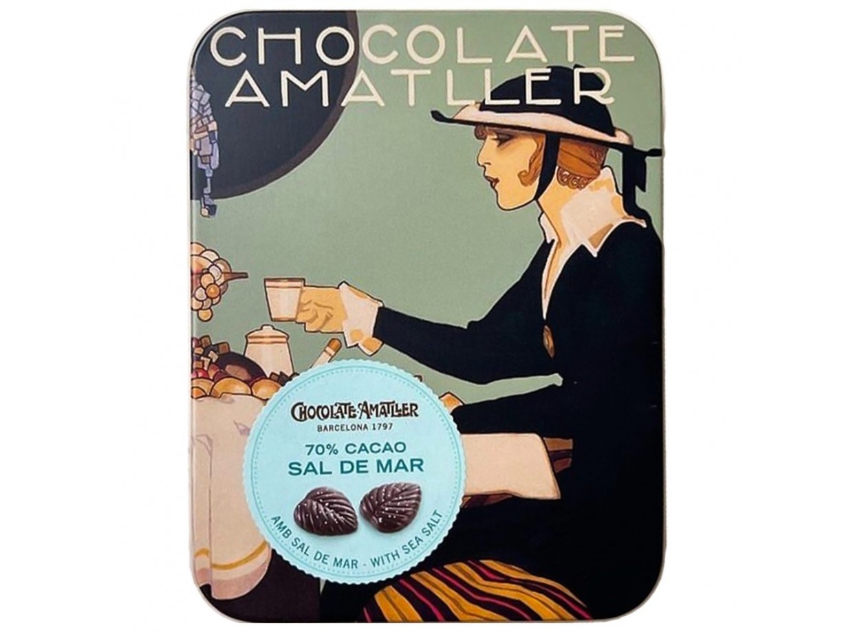 Buy Amatller Hojas de Chocolate 70% Sal de Mar 60gr. | Campoluz Eno...