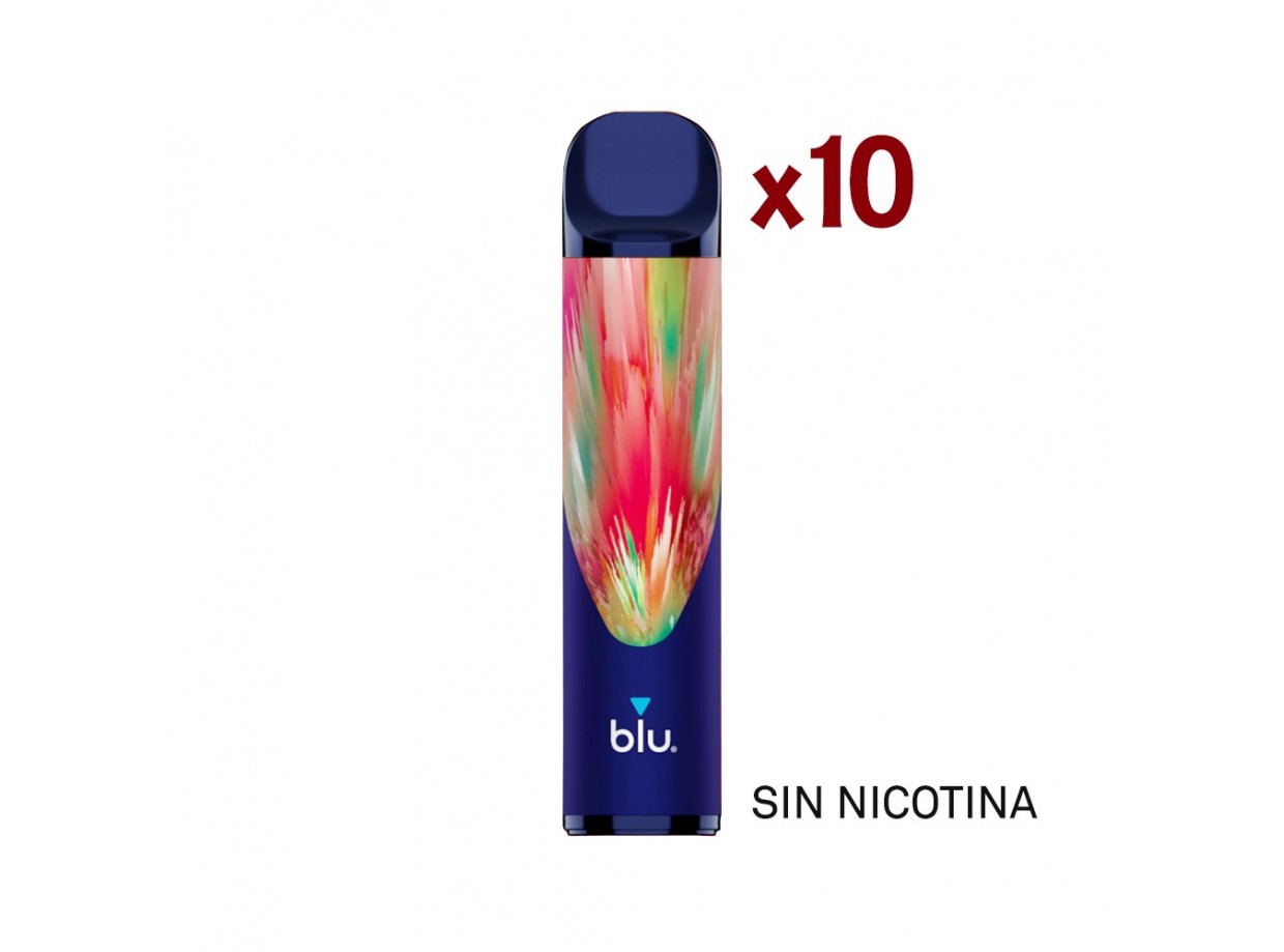 Buy Pack 10 Blu Bar Vaper Desechable - Sandía Ice SIN Nicotina 0 mg...