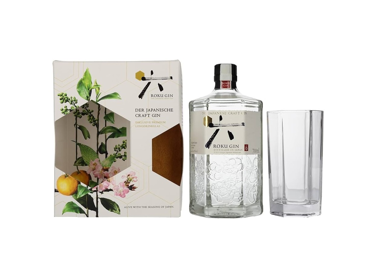 Buy Estuche Gin Premium Roku con vaso | Campoluz Enoteca