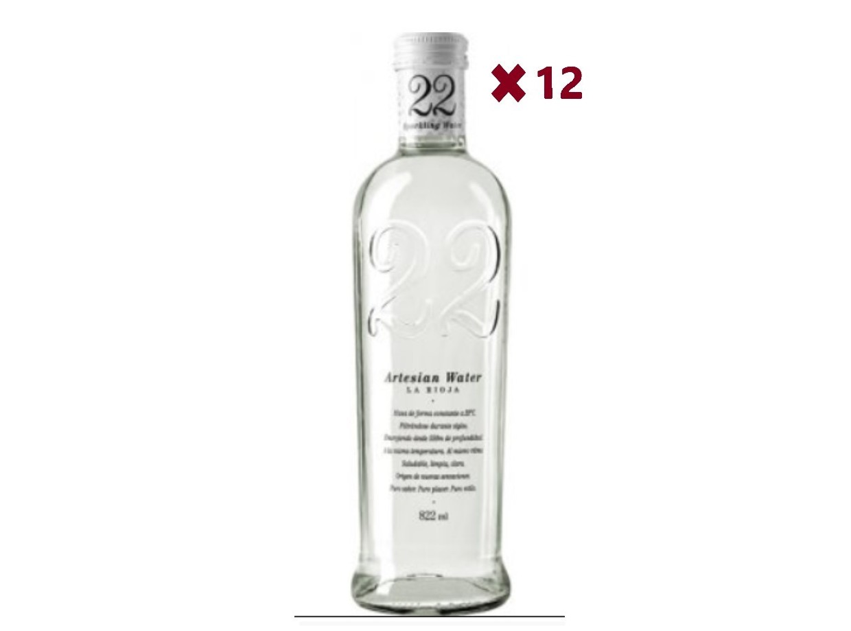 Buy 22 Artesian Water con Gas 822 ml Caja 12 | Campoluz Enoteca