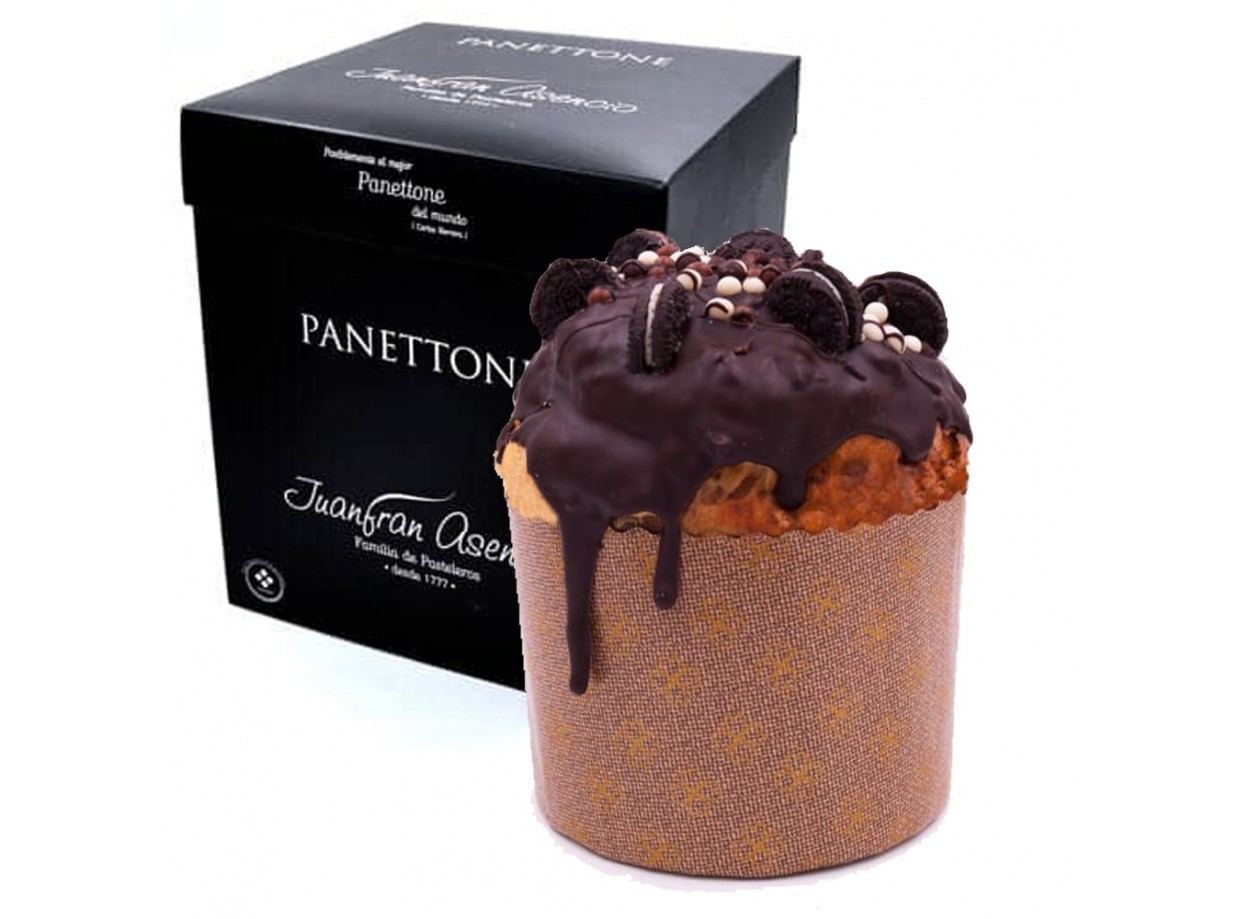Panettone Cubierto y Relleno De Chocolate Juanfran Asencio 520 gr.